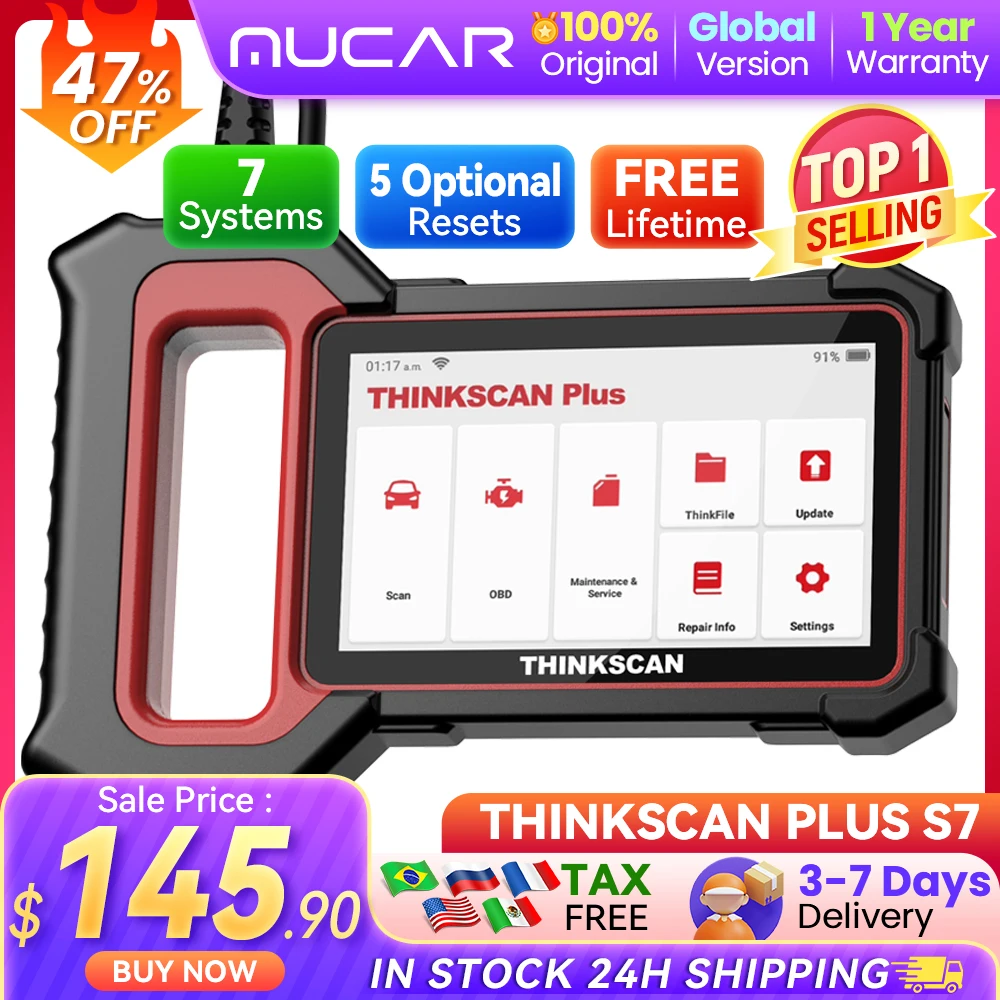 THINKCAR-Thinkscan-Plus-S7-S6-S4-Obd2-Scanner-Car-Diagnostic-Tools ...