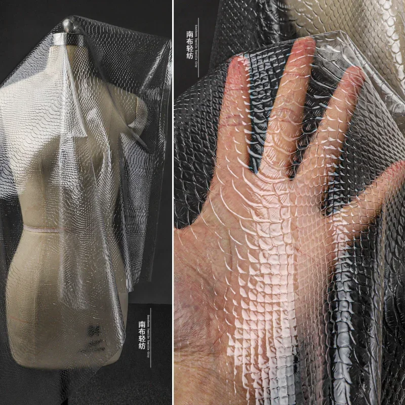 Transparent-TPU-Fabric-Snake-Skin-Pattern-Matte-Waterproof-Film ...