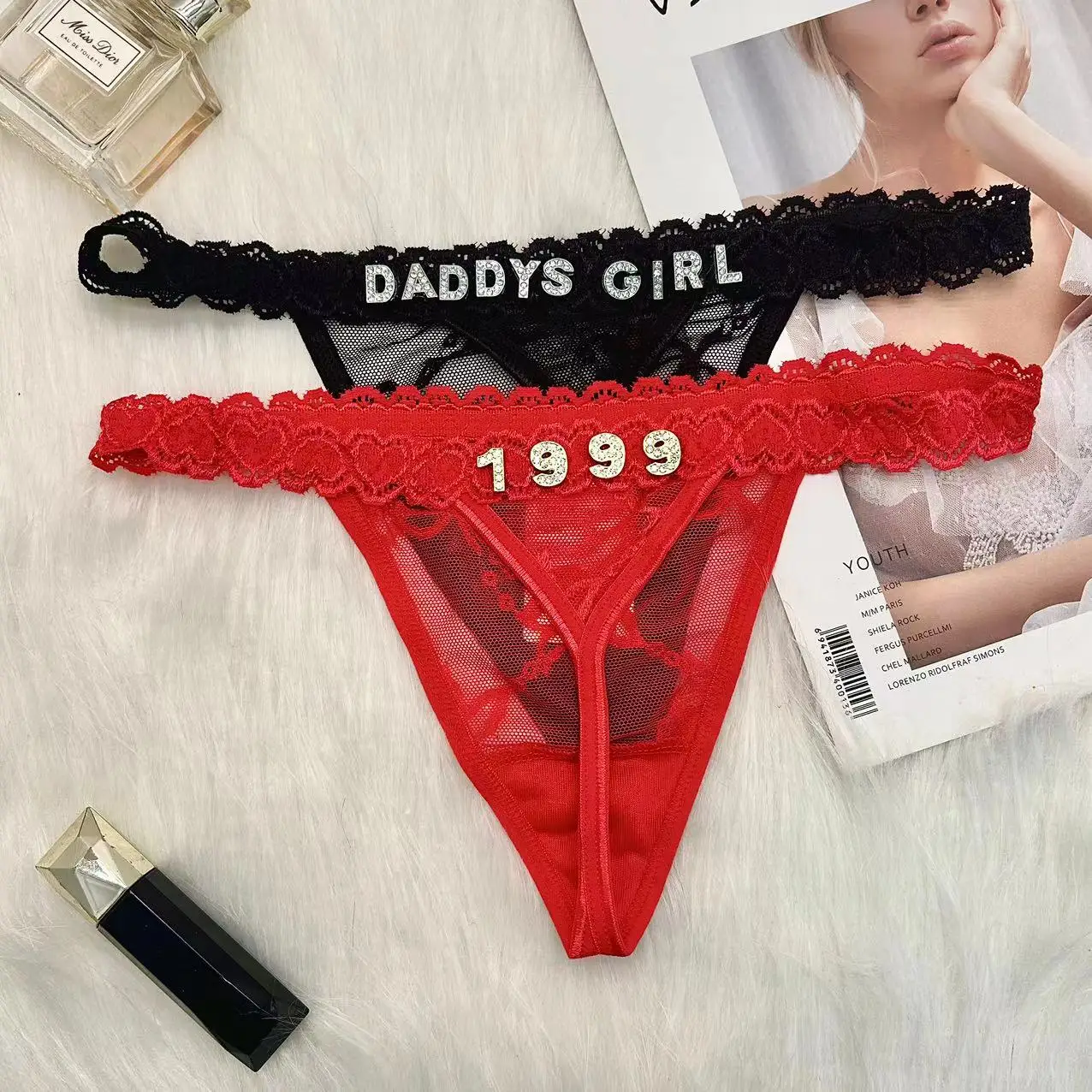 Nome-Personalizado-Calcinha-Tanga-com-Letras-De-Strass-Thongs ...