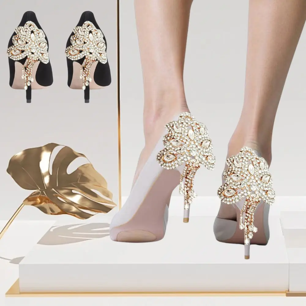 Shiny-Rhinestone-DIY-High-Heels-Decorations-Wedding-Party-High-Heels ...