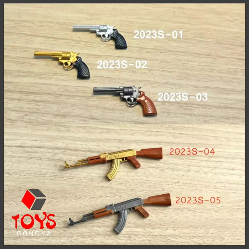 1/12 AK47 Revolver Pistol Gun Weapon Model Accessories Fit 6-inch Male ...