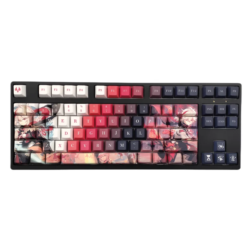 138 Keys/set Kaedehara Kazuha Keycaps Pbt Dye Subbed Key Caps Cherry ...