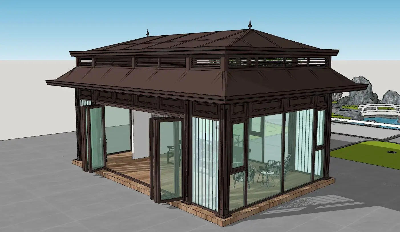 villa-sunrooms-winter-garden-glass-houses-tempered-glass-prefabricated ...