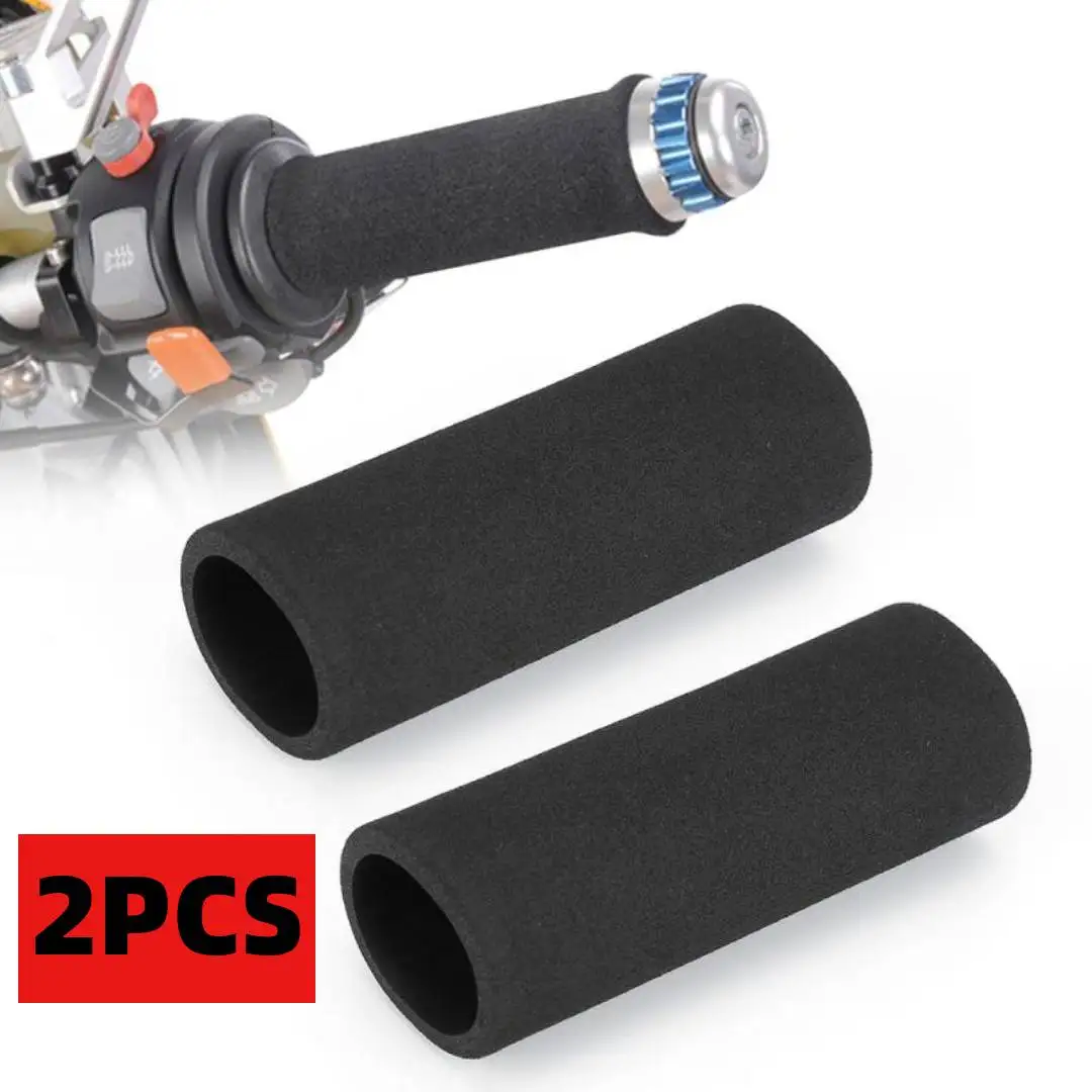 Motorcycle Grip Cover Universal Slip On Anti Vibration Handle Foam ...