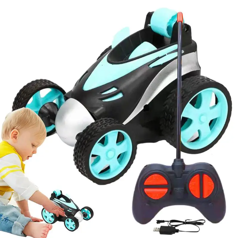 Stunt-Car-Toy-360-Degree-Turn-Over-Rotating-Car-Toy-Electric-Race-Stunt ...