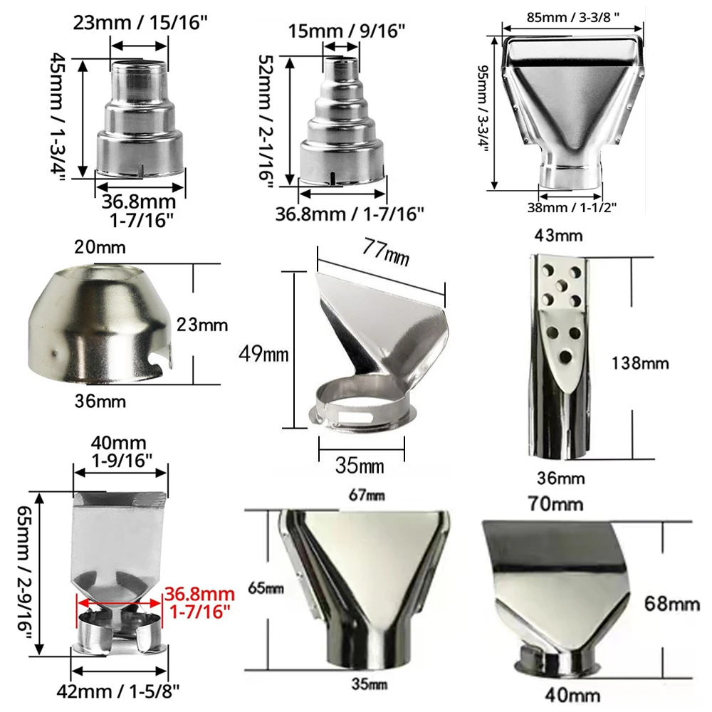 Hot-Air-Gun-Nozzle-Heat-Gun-Welding-Nozzles-220V-Hair-Dryer-Nozzle-for ...