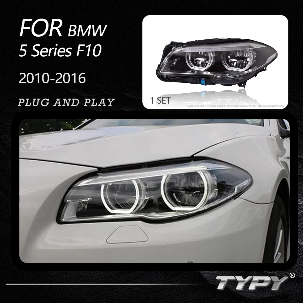 TYPY-Car-Headlights-For-BMW-5-Series-F10-2010-2016-LED-Car-Lamps ...