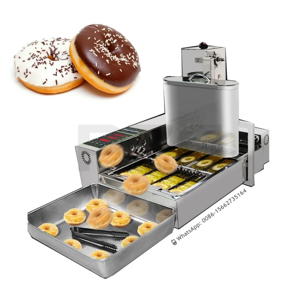 4 Rows Mini Donut Maker Machine Donut Electric Frying Machine Automatic ...