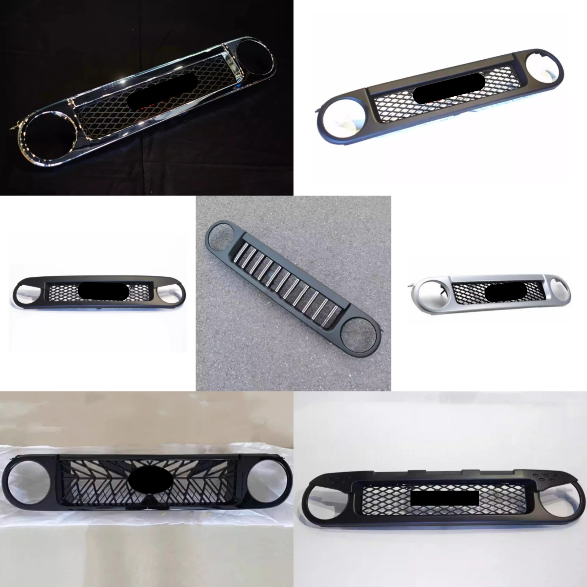 Chrome-Front-Grille-Radiator-Black-Grill-Mask-Grid-for-Toyota-Land ...