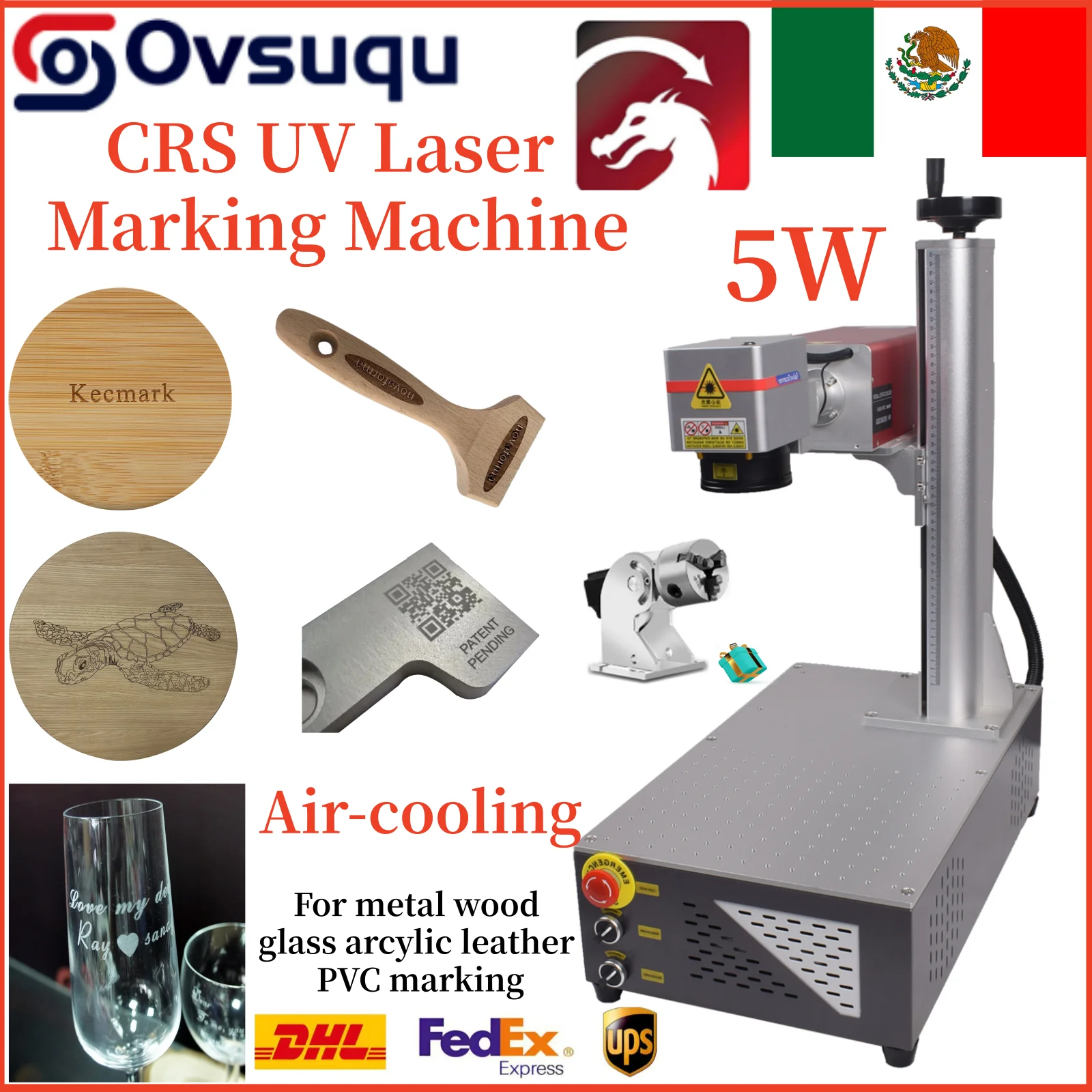 [Free TAX] CRS Laser Engraving Machine 5W Air cooling UV Automatic ...