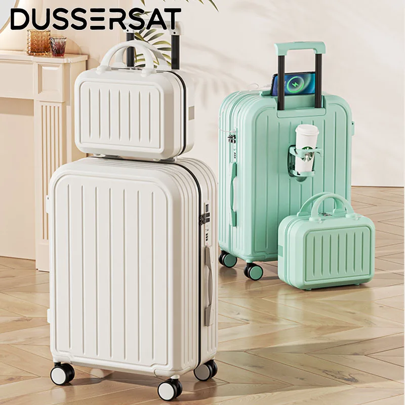Korean Style Luggage Suitcase for Girls - 20 Inch ABS+PC Cabin Suitcase ...