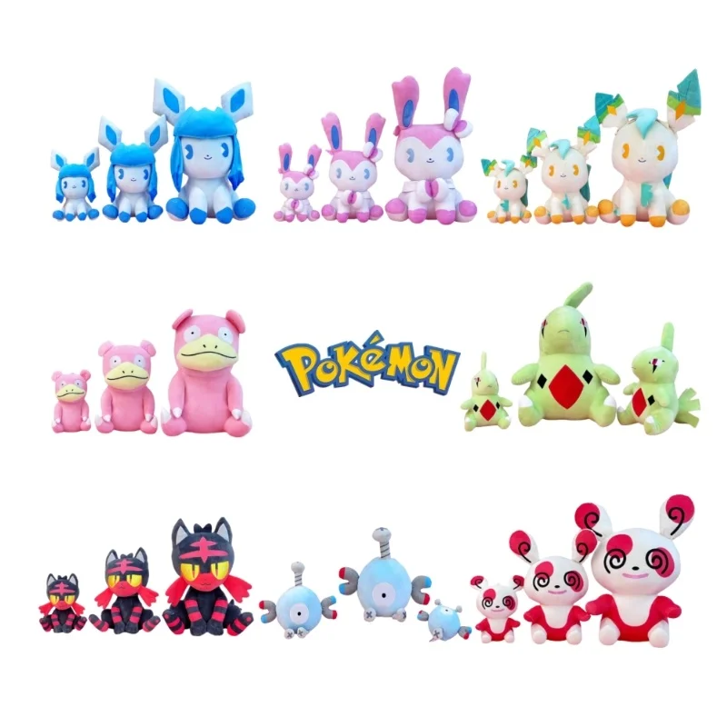 18-45cm-Cute-Pokemon-Spinda-Larvitar-Leafeon-Sylveon-Slowpoke-Magnemite ...