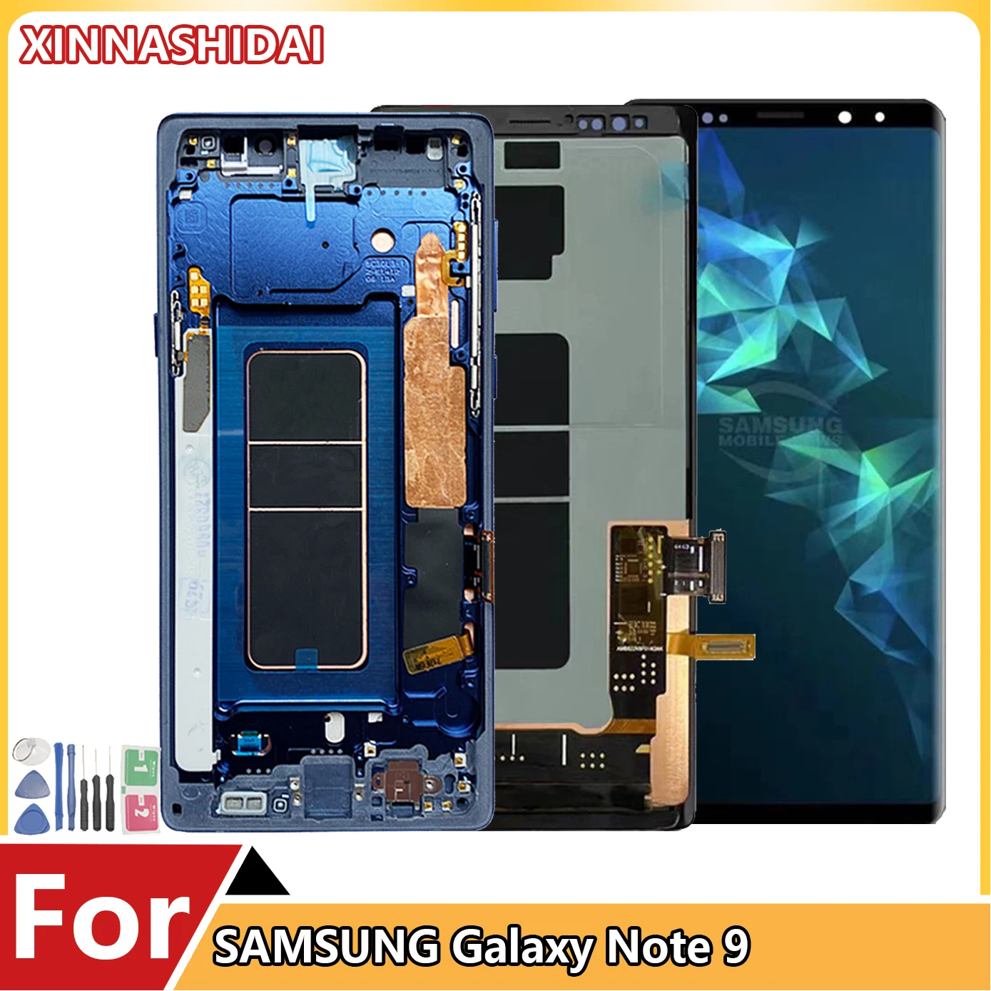 삼성 갤럭시 노트 9 용 LCD 디스플레이 터치 스크린 디지타이저 SM N960F/DS SM N960U N960N GN960W ...