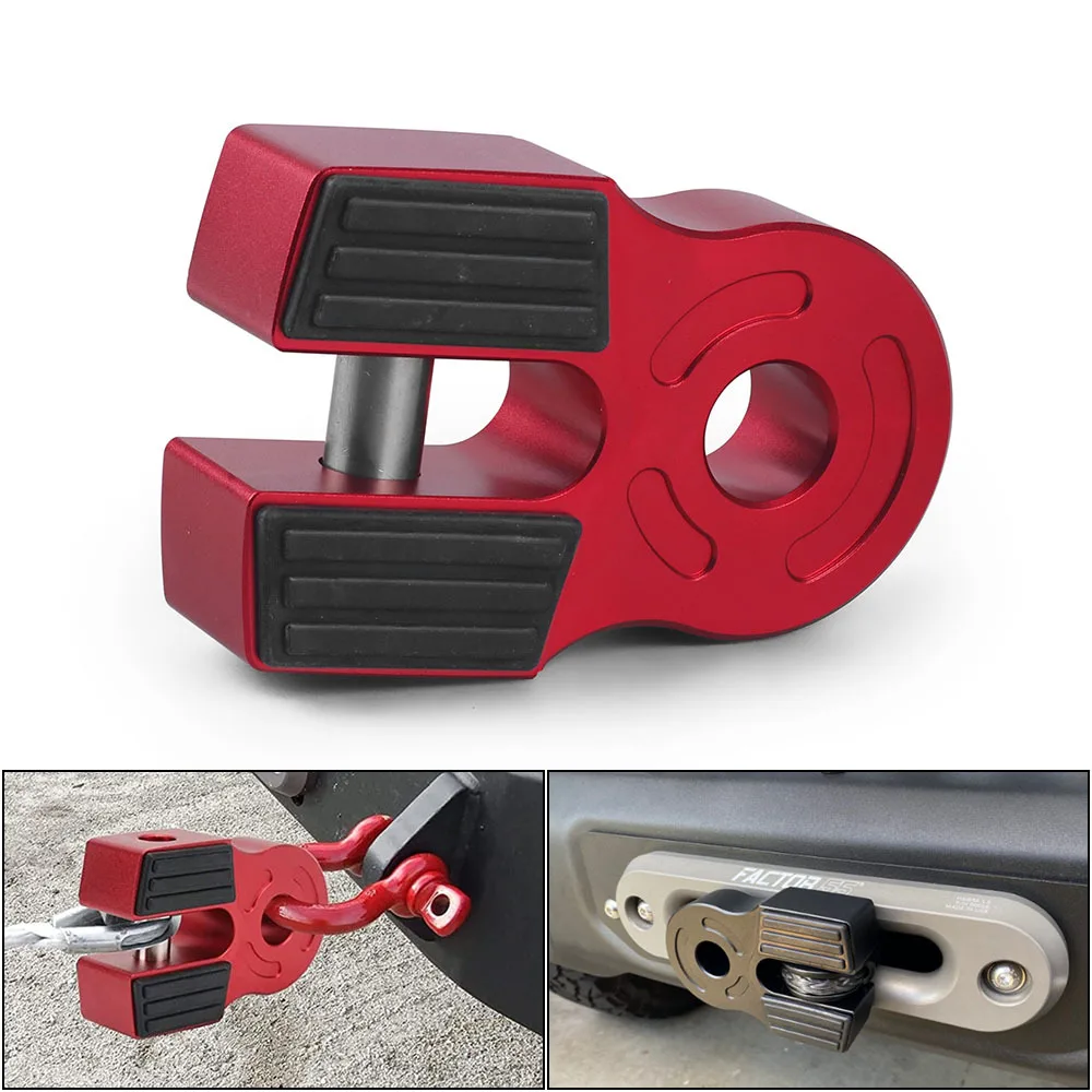Winch-Hook-Rope-Trailer-Hook-Connector-Flat-Shackle-Mount-6061-Aluminum ...