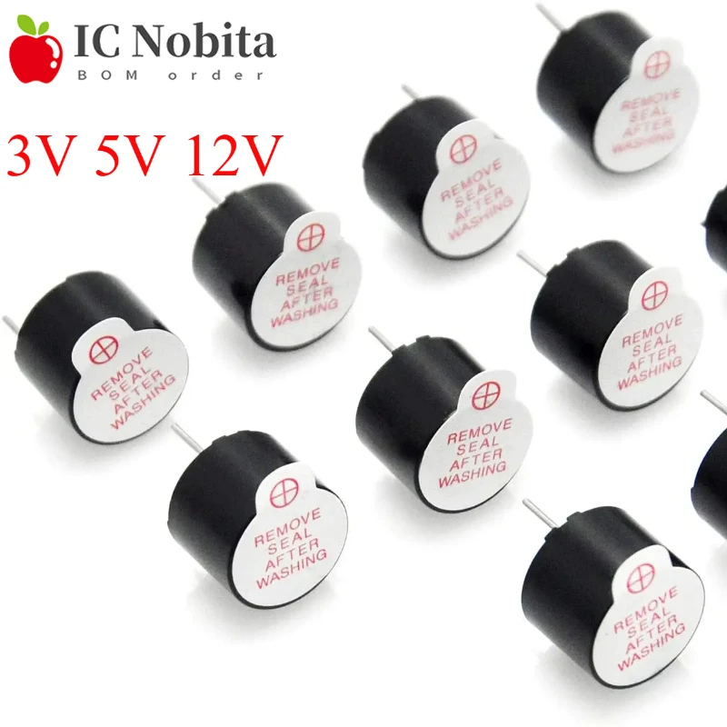 50PCS-Active-Piezo-Buzzer-3V-5V-12V-Magnetic-Long-Continous-Beep-Tone ...