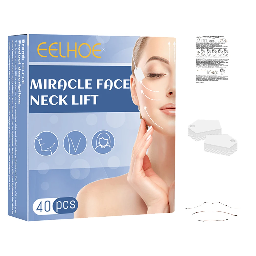 40PCS-Face-Lifting-Tapes-Invisible-Face-Lift-Sticker-with-Lifting-Rope ...