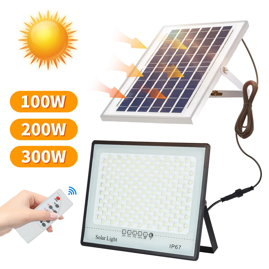 Outdoor-Solar-Light-300W-Solar-Lamp-External-IP67-Waterproof-Solar ...