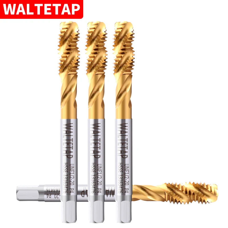 HSSE-M35 With Tin Spiral Fluted tap UNF 0-90 0-80 1-72 2-64 3-56 4-48 5-44 6-48 6-40 8-36 UNS 8 ...