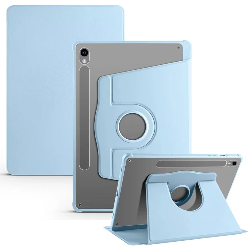 For-Samsung-Tab-S9-FE-Case-10-9-360-Rotating-Acrylic-Clear-Hard-Tablet ...