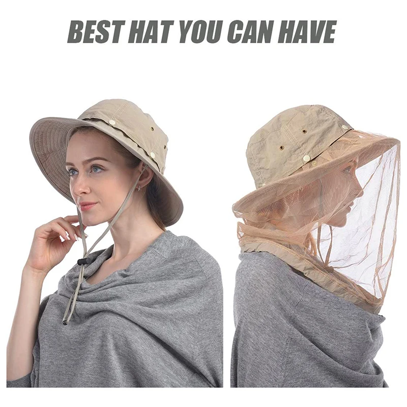 Fashion-Safari-Hat-Foldable-Mosquito-Hat-With-Hidden-Net-Mesh-Repellent ...
