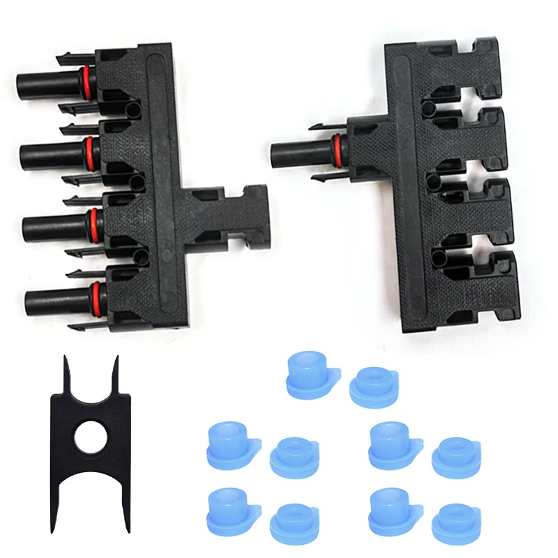 Solar-Panel-Connector-mc-4-4T-Branch-MMMMF-FFFFM-Y-MC-4-Adapter-Coupler ...