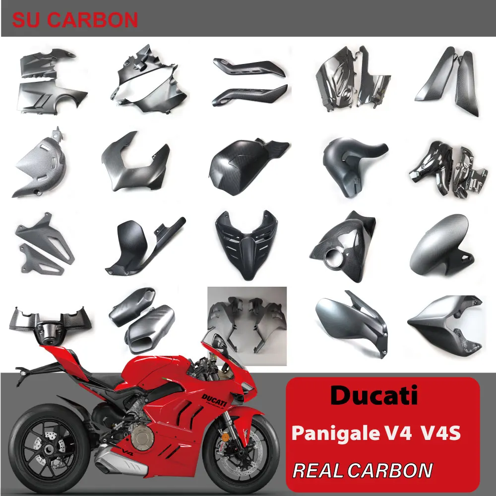 Real-Carbon-Fiber-Full-Fairing-kits-For-DUCATI-Panigale-V4-V4S-Carbon ...
