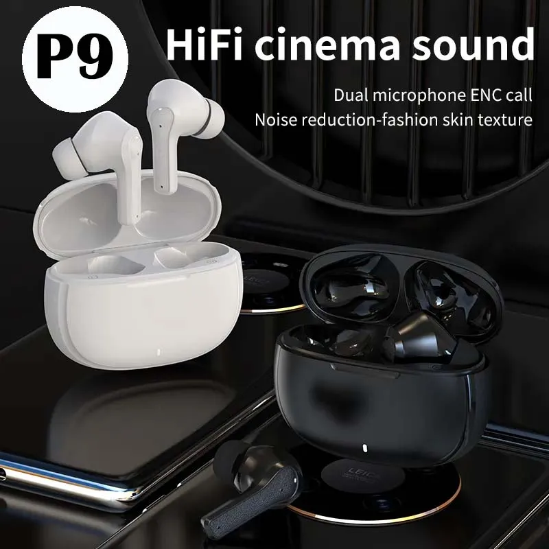 P9-TWS-Earphones-ANC-ENC-Dual-Noise-Reduction-Headset-Bluetooth-5-2 ...