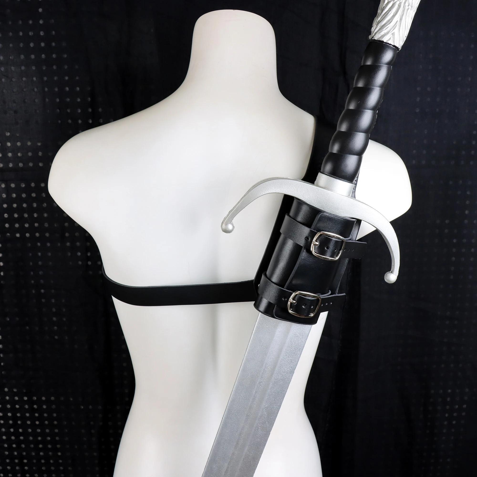Retro-Back-Sword-Holder-Belt-Shoulder-Scabbard-Larp-Accessory-Medieval ...