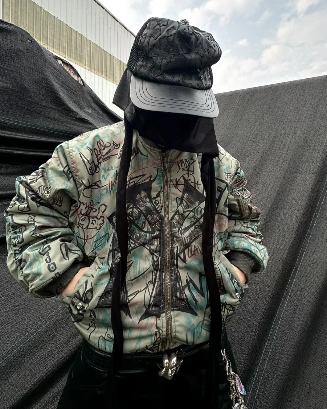 Mowa-Hand-Painted-Graffiti-Destruction-Jacket-MA-Bomber-Wookvibe-Ian ...