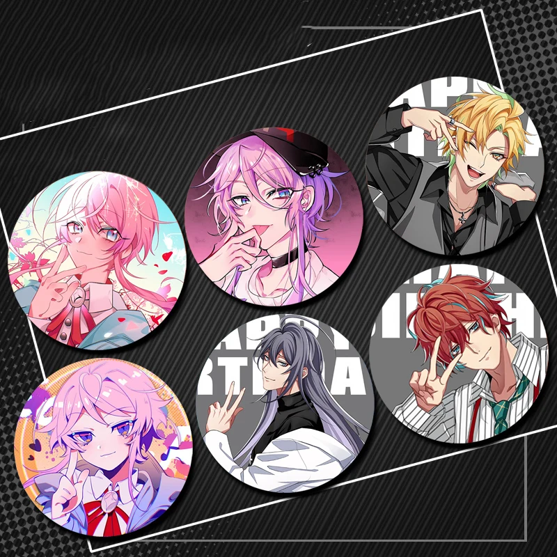 Anime Hypnosis Microphone Brooches Cartoon Figure Amemura Ramuda Yumeno ...