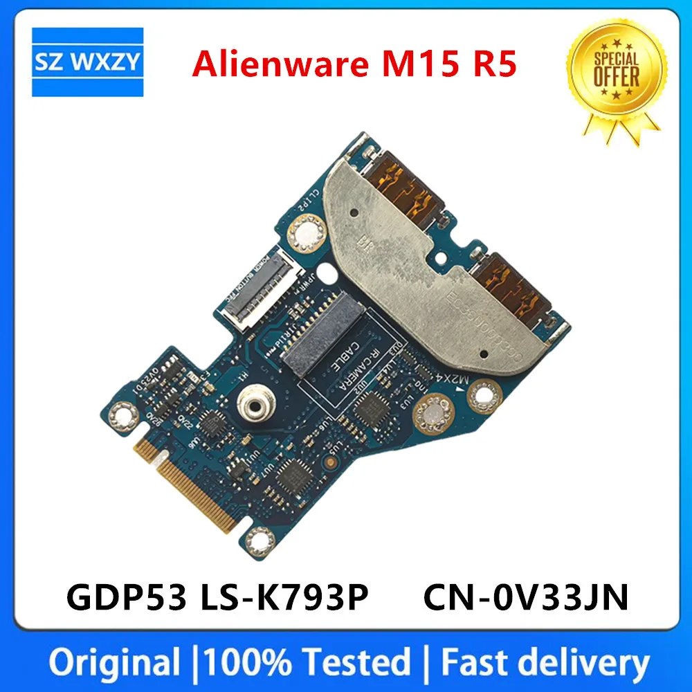 Original-For-Dell-Alienware-M15-R5-USB-IO-Board-GDP53-LS-K793P-V33JN ...