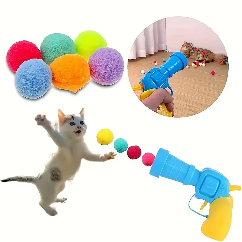 Cat Toys Interactive Launch Training Toy For Pet Kitten Creative Mini ...