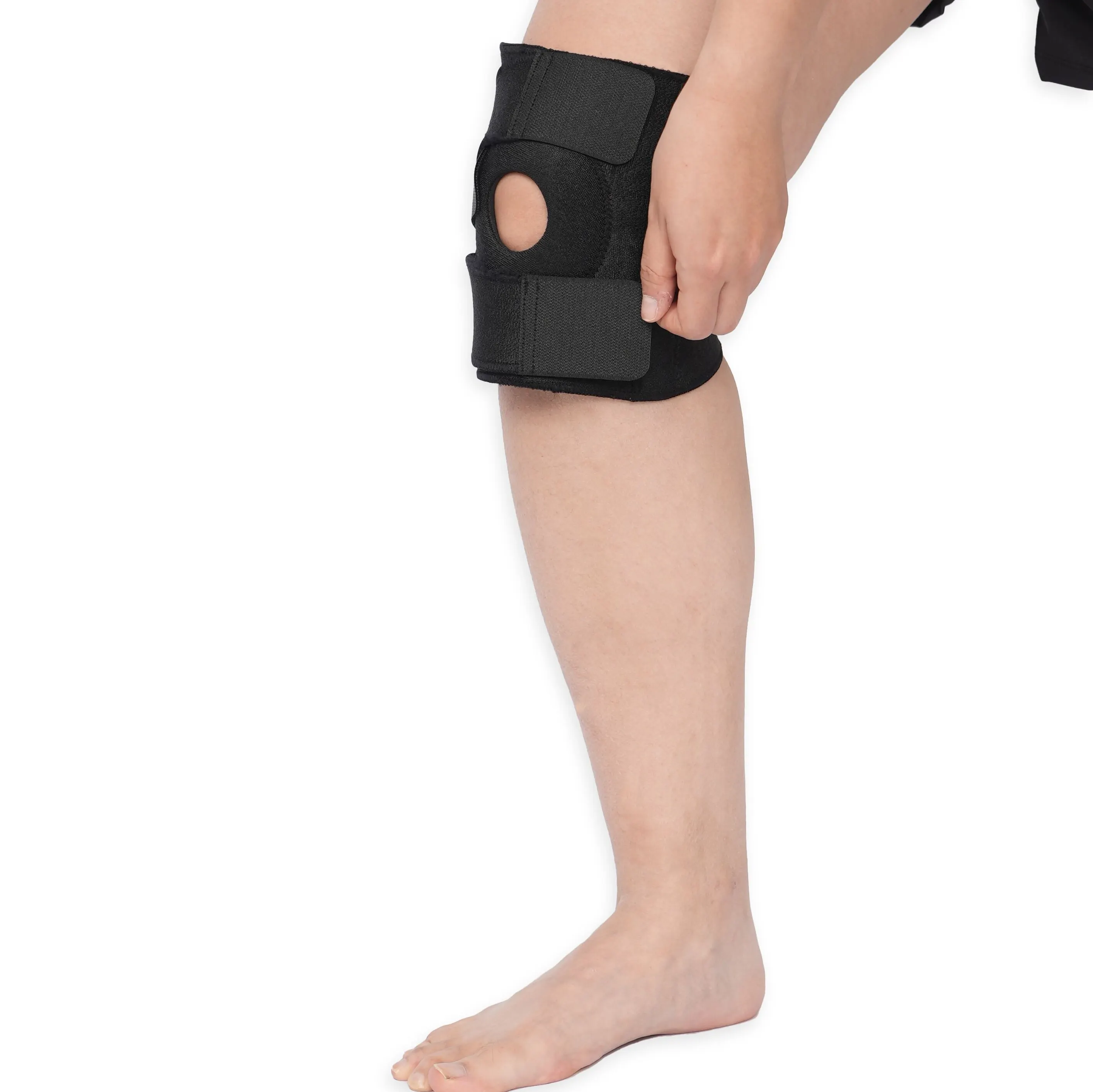 Compressão ajustável joelho suporte patelar cinta para homens e ...