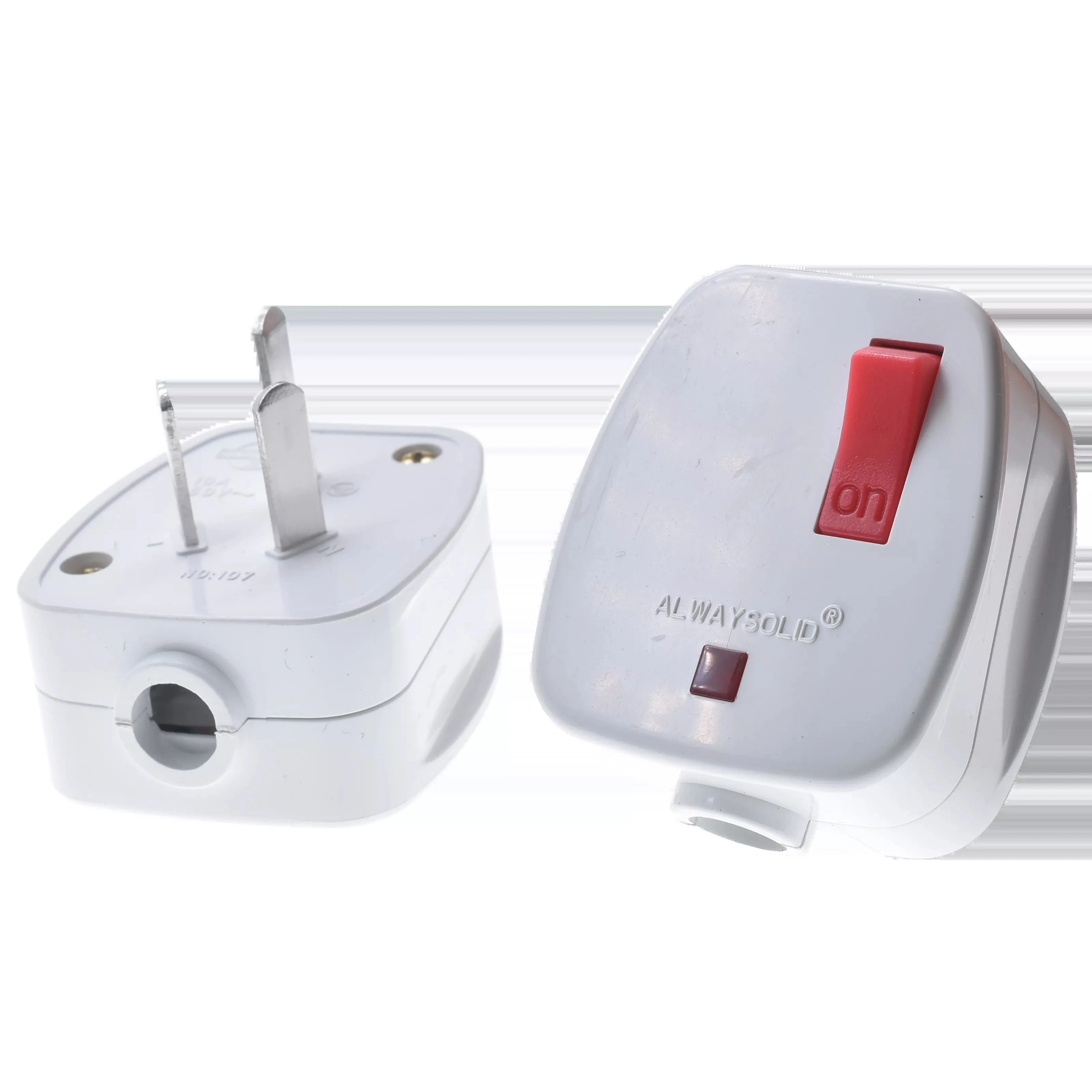 2Pcs/Lot Australia Standard Power Switch Rewireable white Plug With ...