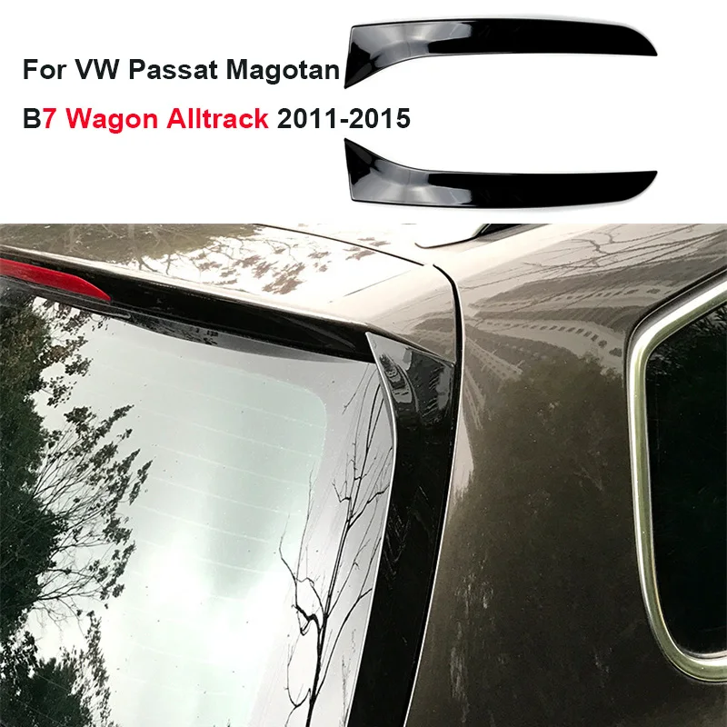 Gloss-Black-Car-Rear-Window-Side-Spoiler-Diffuser-Splitters-Cover ...