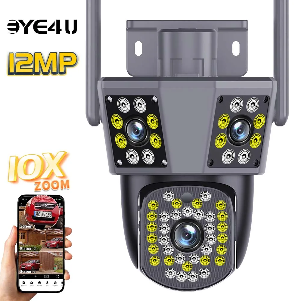 6K-12MP-WiFi-Security-Camera-10X-Zoom-Three-Screens-Outdoor-PTZ-Cams ...