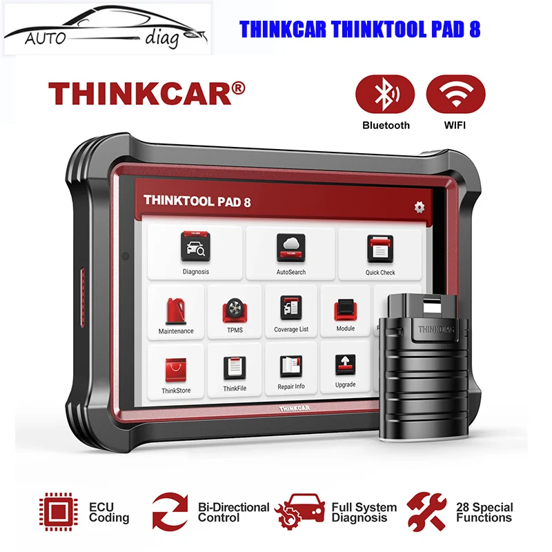 THINKCAR herramienta de diagnóstico automático THINKTOOL PAD8 OBD2 ...