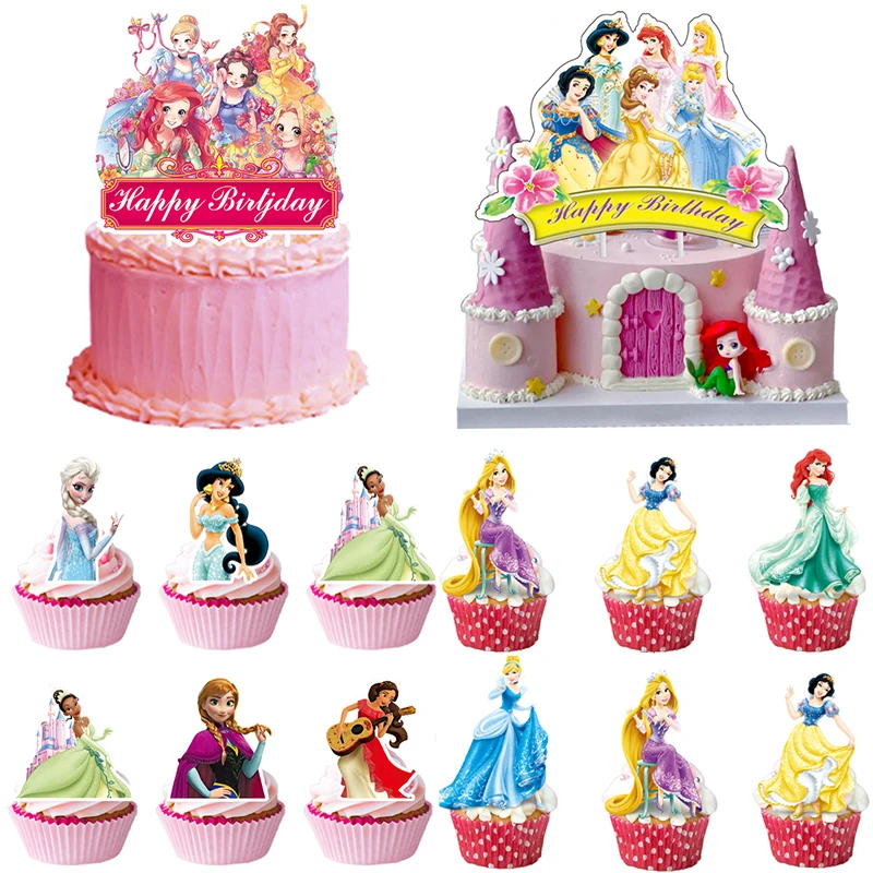 Decoraci-n-Para-fiesta-de-cumplea-os-de-princesa-Disney-Blancanieves-Cenicienta-suministros-para ...