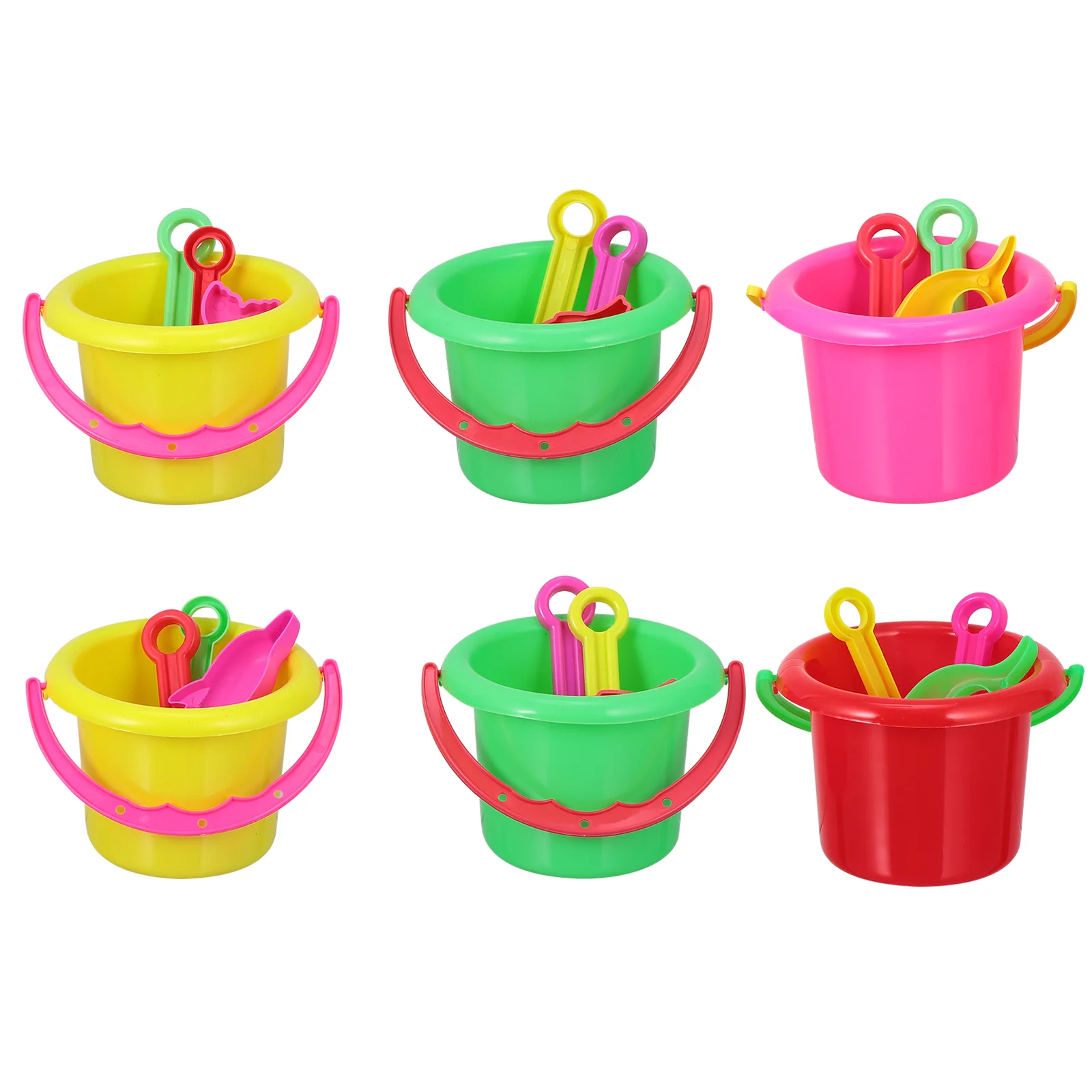 24pcs Child Sand Bucket Interesting Kids Beach Bucket Toy Mini Bucket ...