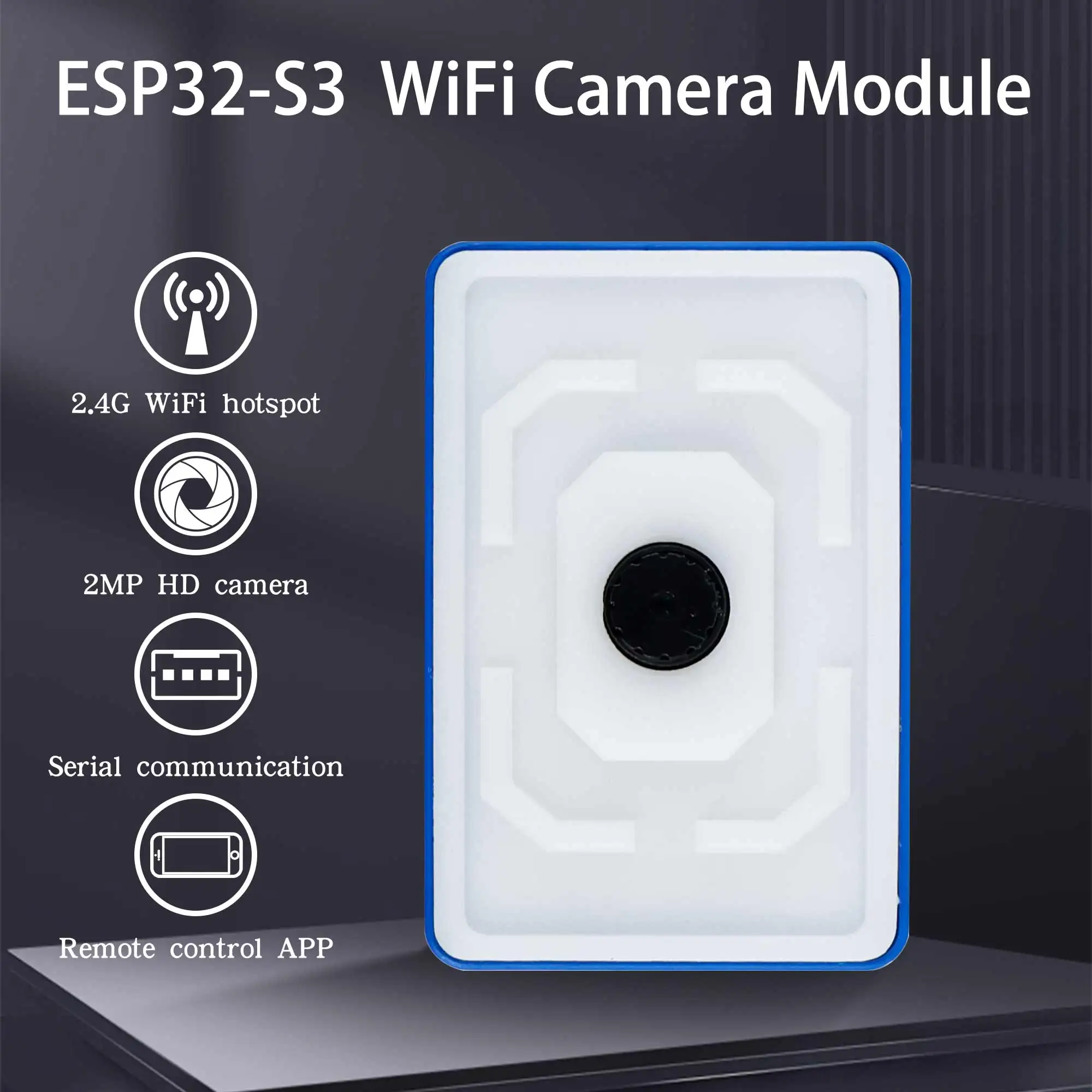ESP32-WiFi-Camera-Module-With-ESP32-S3-Chip-And-2MP-Camera-Using-Serial-Communication-Support ...