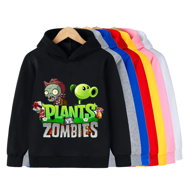 Plants-vs-Zombies-camisola-com-capuz-infantil-camisa-infantil-com ...