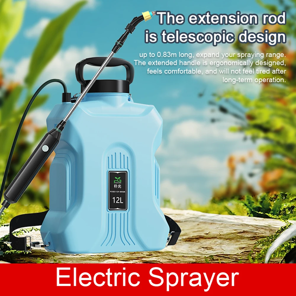 12L Rechargeable Shouldered Sprinkler Handheld Electric Sprayer ...