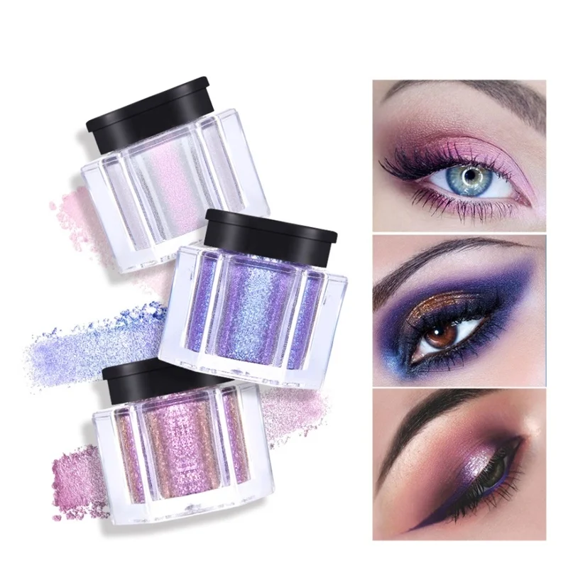8 Colors Eye Shadow Powder Single Color Glitter Eyeshadow Powder ...