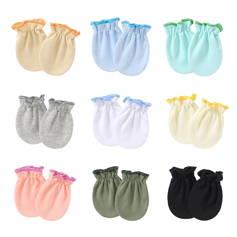 Thin Cotton 0-5 Month Baby Mittens Kids Accessories Newborn Infantil ...