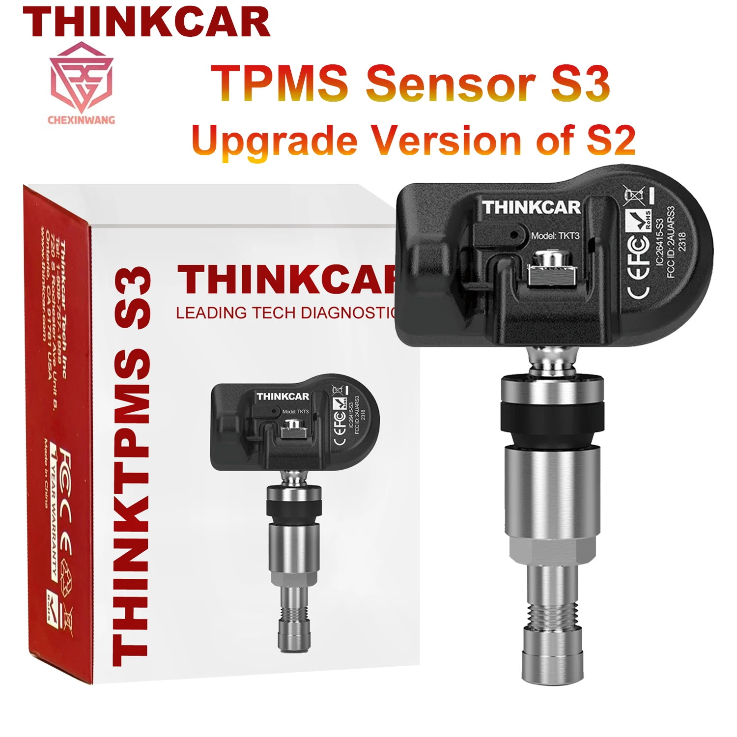 THINKCAR-TPMS-Sensor-S3-THINKTPMS-S3-S2-315MHz-433MHz-Universal-Sensor ...