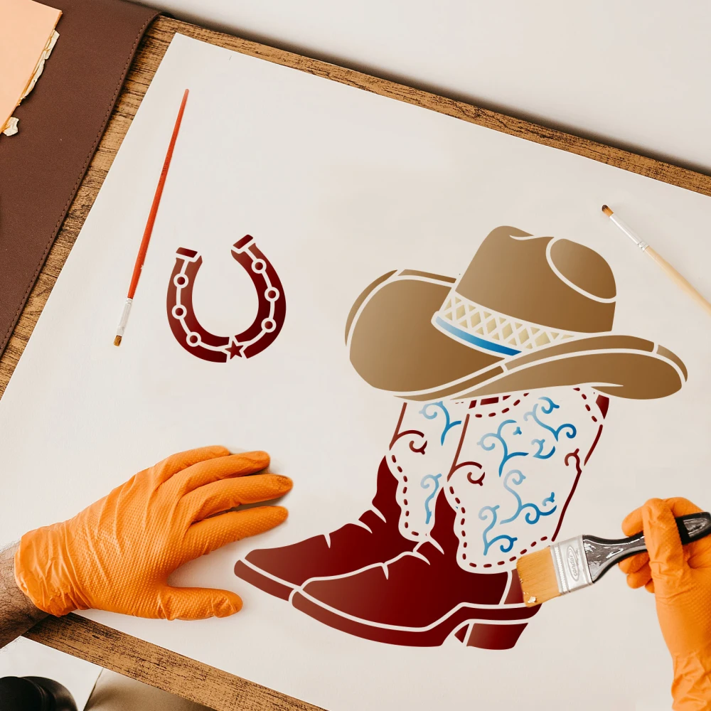 Cowboy Stencil