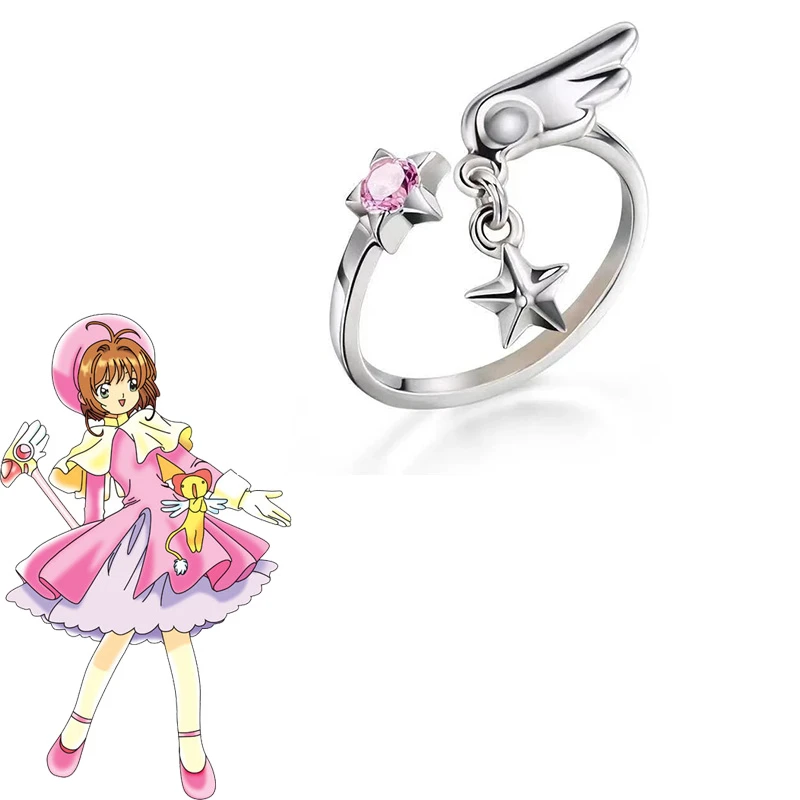 Anime Card Captor Sakura Women Ring Ladies Rings Joint Simple Jewellery ...