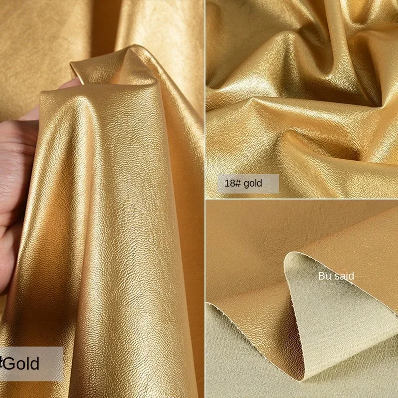PU-Soft-Leather-Fabric-Golden-Matte-Synthetic-Leather-Waterproof ...
