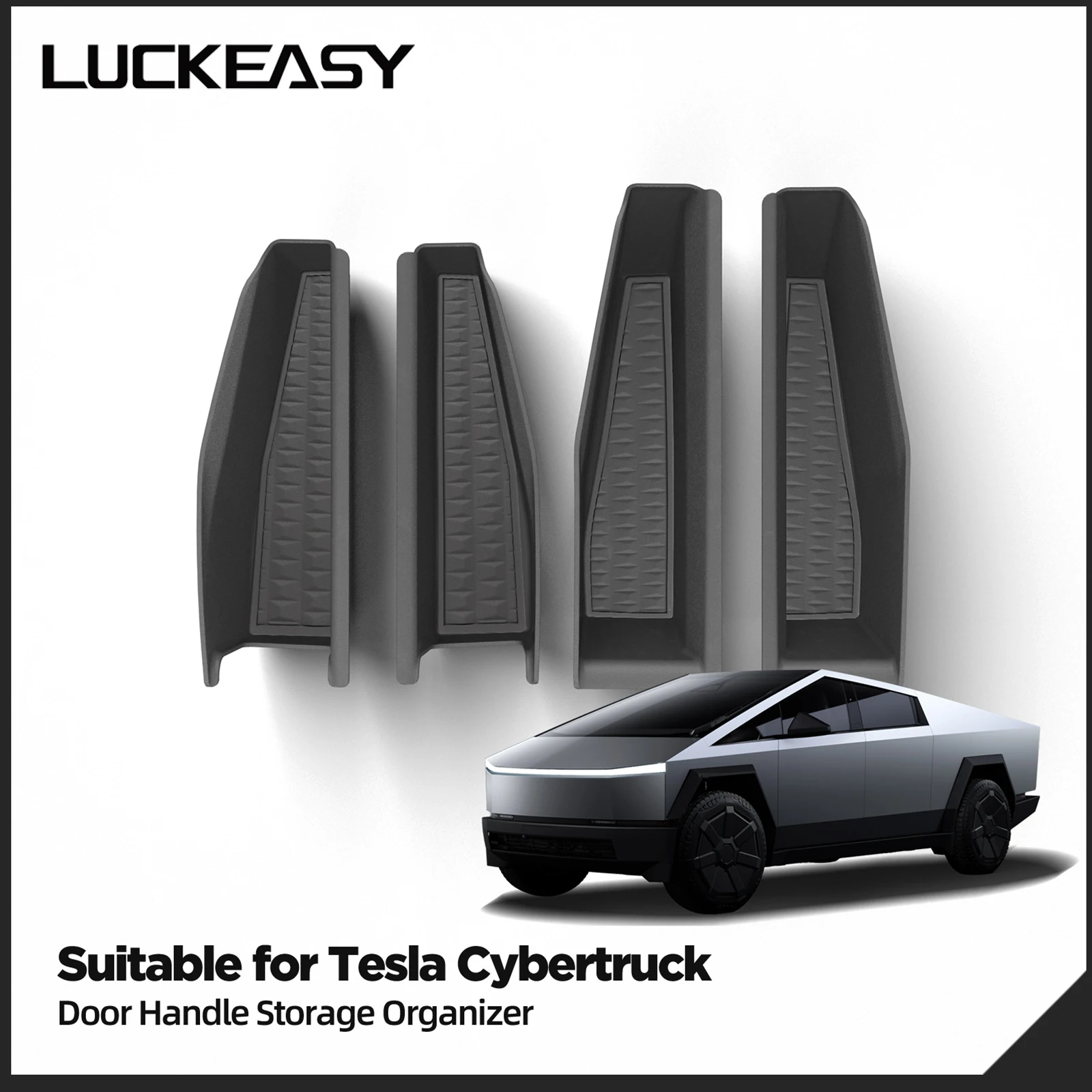 For Tesla Cybertruck 2024 Car Door Handle Storage Box Car Interior ...