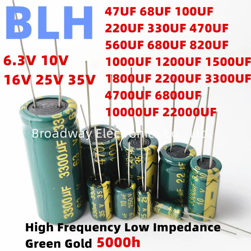 2-50PCS-6-3V-10V-16V-25V-35V-High-Frequency-Low-ESR-Aluminum-Capacitor ...